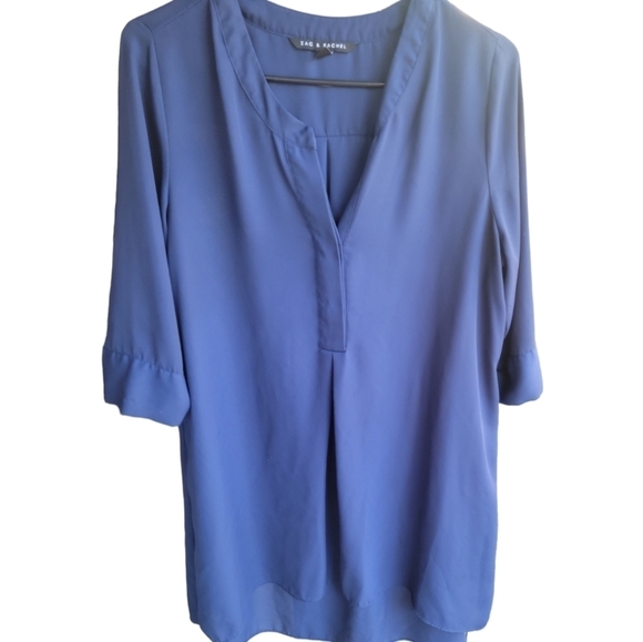Zac & Rachel | Tops | Zac And Rachel Blue Blouse M 3 For 2 | Poshmark